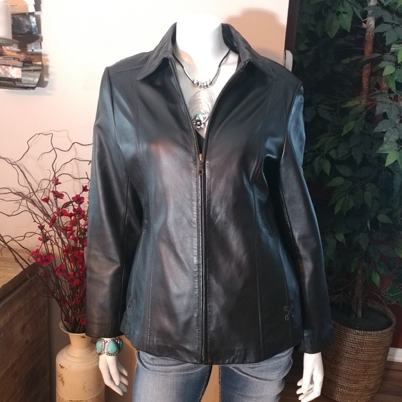 Excelled | Jackets & Coats | Excelled Black Leather Jacket With ...